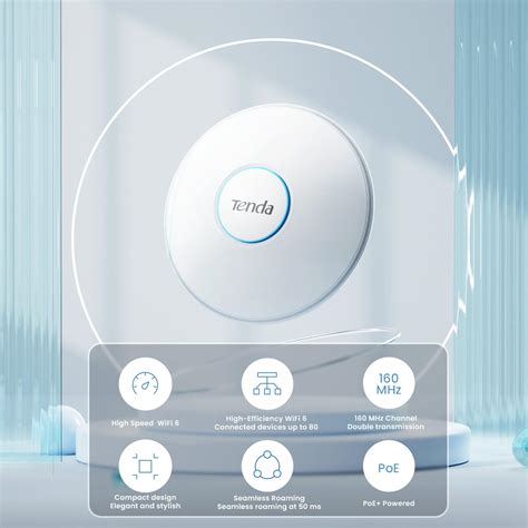 Buy Tenda I27 Ax3000 Wi Fi 6 Ceiling Access Point Dual Band 2976mbps Ofdma And Mu Mimo Wpa3