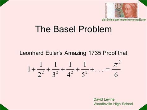Extra Math The Basel Problem Proof By Euler 📝