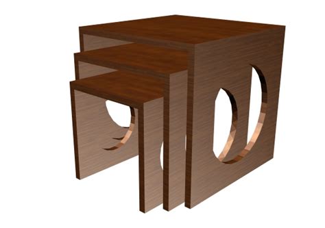 Wooden Table Cad File For Architectural And Interior Use