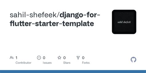 Github Sahil Shefeekdjango For Flutter Starter Template