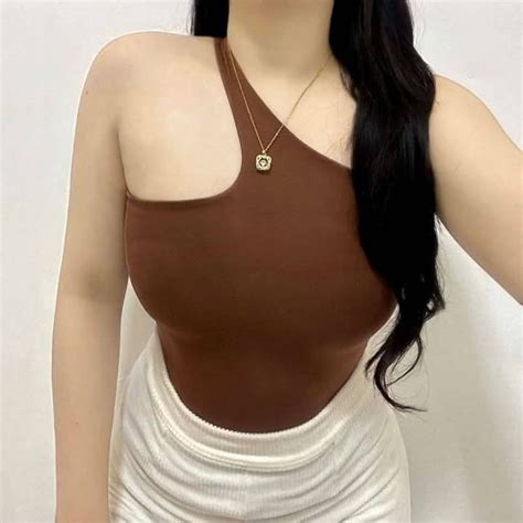 One Sided Sexy Top Double Lining Front And Back Shopee Philippines