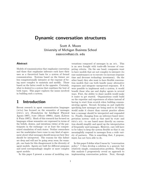 pdf dynamic conversation structures