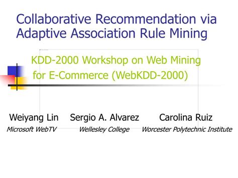 Ppt Collaborative Recommender Systems Powerpoint Presentation Free