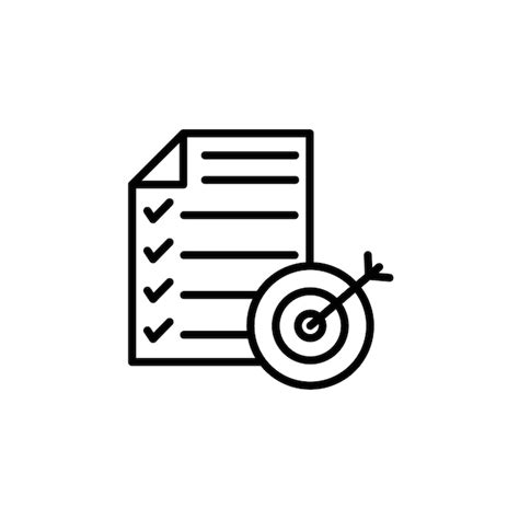 Premium Vector Accomplished Goals And Objectives Icon Set Focus