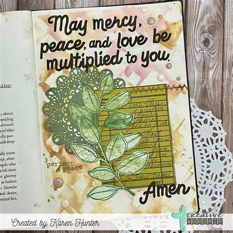 Print Script Caps Alpha Clear Stamp Set Creative Worship Stamps