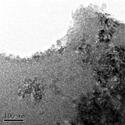 Tem Micrograph Of The Lyophilized Sio2 Tio2 Nanocomposite Download