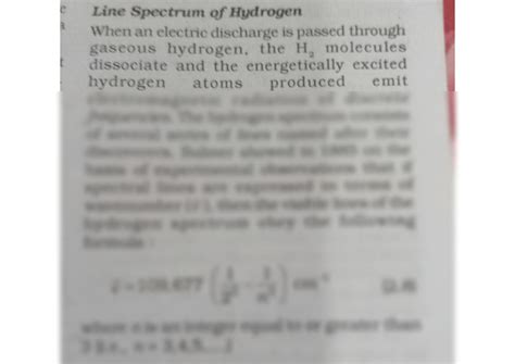 Solution Line Spectrum Of Hydrogen Studypool