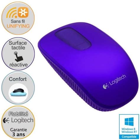Logitech Souris Tactile Sans Fil Optique T V Prix Pas Cher Soldes Cdiscount