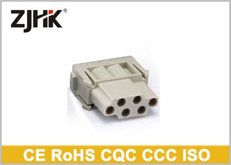 Modular Heavy Duty Electrical Connector 6 Pin With Crimp Terminal