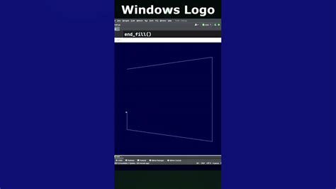 Windows Logo Using Turtle Graphics Python Shorts Python Coding Youtube