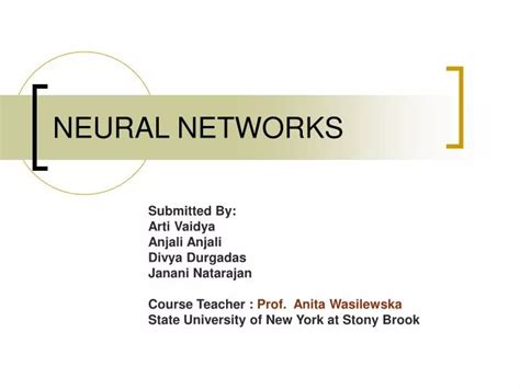 Ppt Neural Networks Powerpoint Presentation Free Download Id5492827