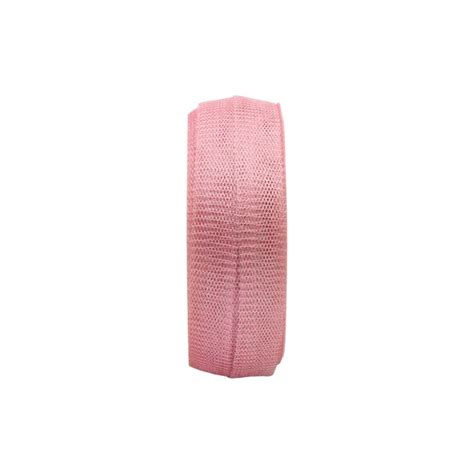 Metallic Tubular Mesh 13mm Rose Price Per Meter Bead Trimming