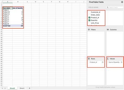如何在 Excel 中使用数据透视表和数据透视图