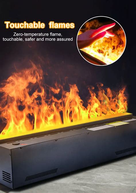 3d Simulation Flame Monochromatic Atomization Fireplace Household Steam Decorative Humidifier