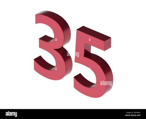 3d Number 35 Gold Cut Out Stock Images And Pictures Alamy