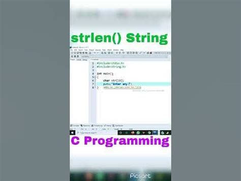 C language Tutorial :- 15 || How to use strlen() String in c ...