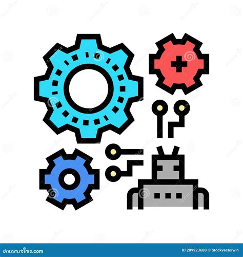 Machine Learning Color Icon Vector Illustration Stock Vector