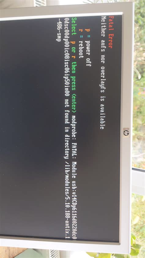 First Time Antix User I Keep Getting This Error When Attempting To