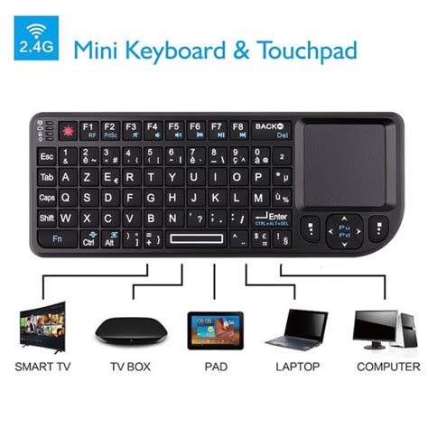 Keyboard Wireless 2 4 GHz Rechargeable Dilengkapi Dengan Touchpad Dan Laser Pointer Lazada