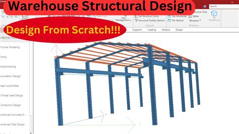 Warehouse Structural Design 03 Youtube
