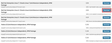 mysql 버전별 rpm 설치하기 onlab