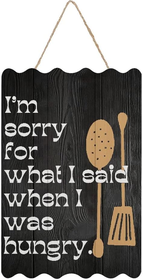 Funny Farmhouse Style Wood Sign Aesthetic Kitchen Decor Cute Cooking