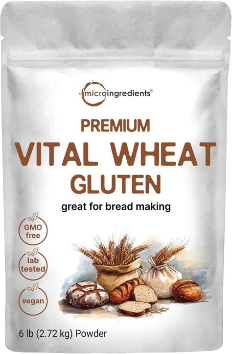 Premium Vital Wheat Gluten 6lbs Powder Great For Bread