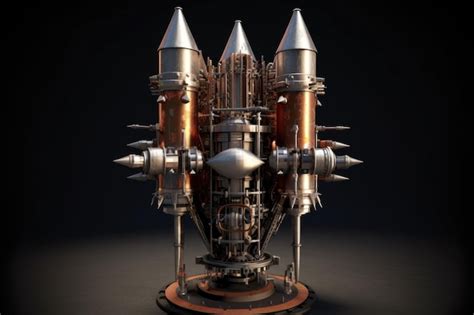 Premium Ai Image D Render Of An Experimental Rocket Engine Design