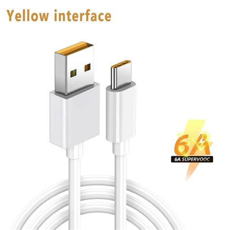 Original Oppo Usb Type C Cable Supervooc Vooc Fast Charging Data Cable Reno Pro G