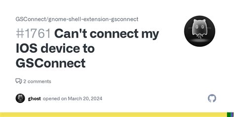 Cant Connect My Ios Device To Gsconnect · Issue 1761 · Gsconnect
