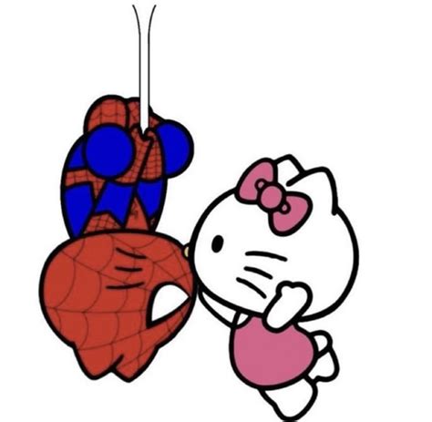 Spider Man X Hello Kitty Hello Kitty Pictures Kitty Drawing Hello