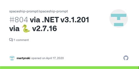 via v3 1 201 via 🐍 v2 7 16 · issue 804 · spaceship prompt