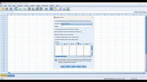 Importing Data To Spss Youtube