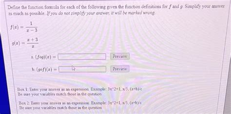 Solved Define The Function Formula For Each Of The Following Chegg Com