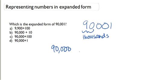 Representing Numbers In Expanded Form Numbers Up To Video Arithmetic CK