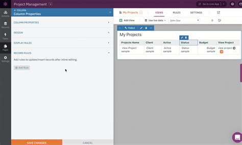 allow rules to apply to inline editing feature requests knack