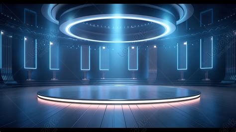 무대 분위기 향상 스포트라이트 조명 조명 장비를 사용하여 빈 무대를 놀라운 3d 렌더링 비추다 배경 놀라 배경 무대 3d 배경 이미지 Hd 비추다 놀라 무대