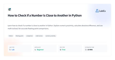 How To Check If A Number Is Close To Another In Python Labex