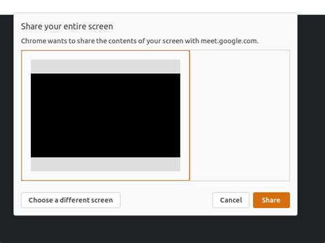 Ubuntu Doesn T Let Me Share My Screen Ask Ubuntu