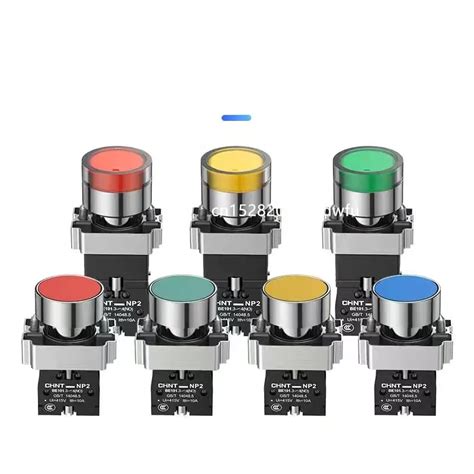 Chint Np2 Flat Button Mushroom Xb2 Knob Starts Emergency Stop Ba31 Self Reset Electrical