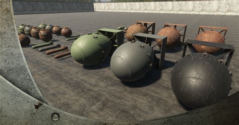 Bombs Collection Hq 3d Weapons Unity Asset Store