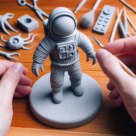 Modeling A Character From Clay Weightlessness Of Space Travel