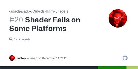 Shader Fails On Some Platforms · Issue 20 · Cubedparadoxcubeds Unity Shaders · Github