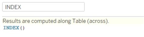 Tableau Index Function Syntax Examples How To Create Use