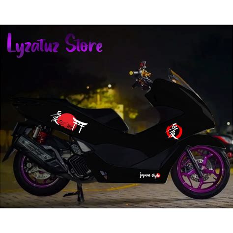 Jual Striping Pcx Stiker Pcx Cutting Jepang Gunung Sticker Kanji Viral