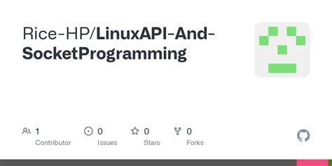 Github Rice Hp Linuxapi And Socketprogramming