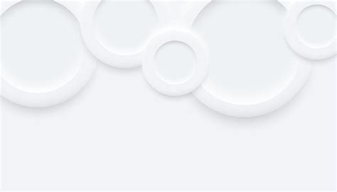 free vector geometric round shape on white neumorphic banner
