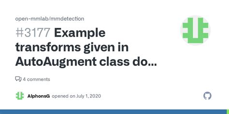 Example Transforms Given In Autoaugment Class Do Not Exist · Issue 3177 · Open Mmlab
