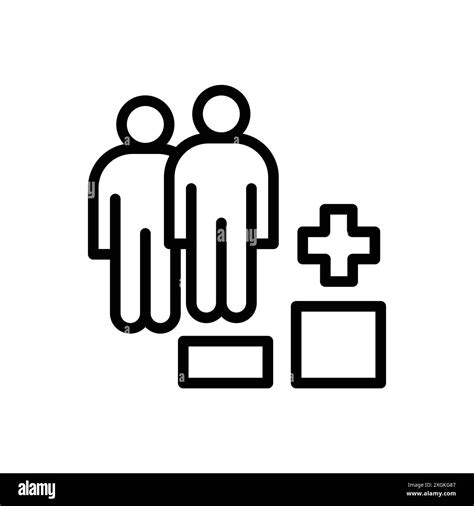 Population Growth Icon Logo Sign Vector Outline In Black And White Color Stock Vector Image