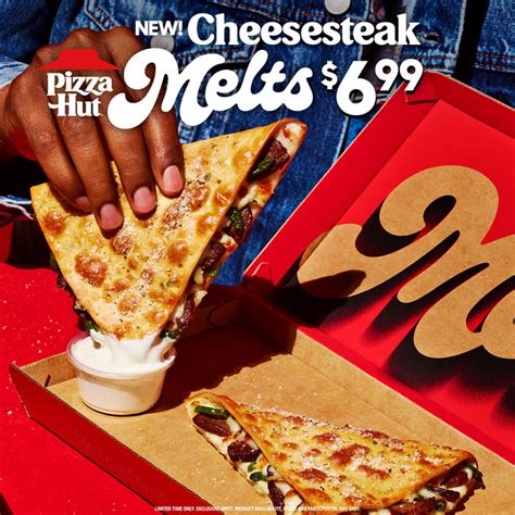 Pizza Hut Cheesesteak Pizza And Cheesesteak Melts New